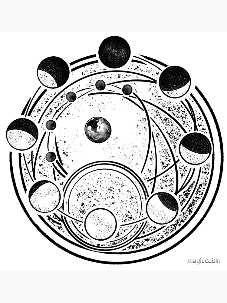 "Light Moon Graphic Chart" Poster for Sale by magiccabin | Redbubble