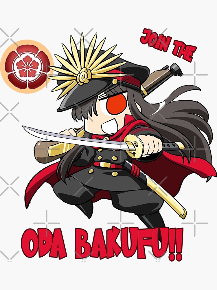 "Oda Nobunaga - Join the Oda Bakufu War" Sticker for Sale by xEMIYA ...
