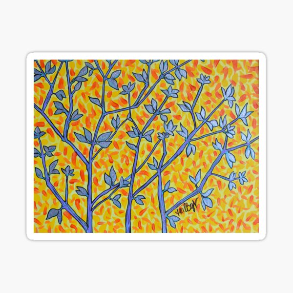 "Sunrise Creosote" Sticker for Sale by roseblue-design | Redbubble