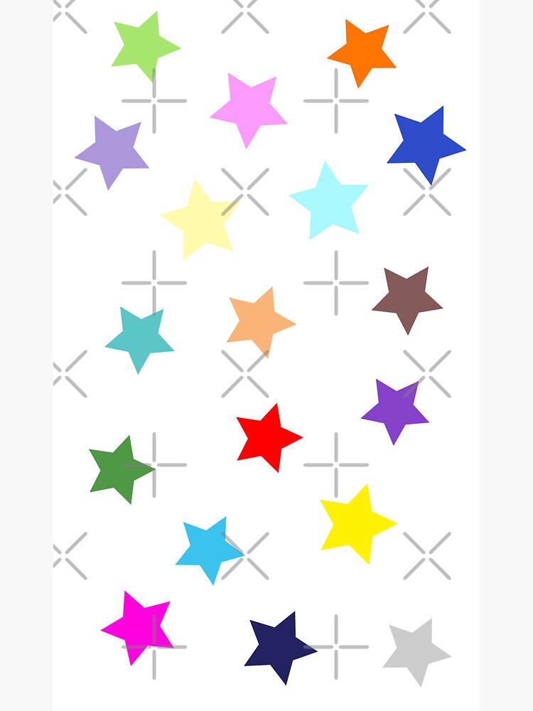 "Colorful stars!!" Sticker by jaceyerin | Redbubble