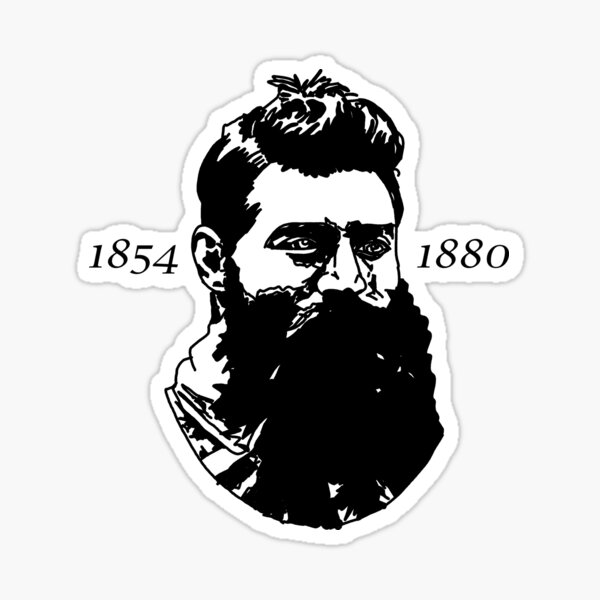 "Ned Kelly" Sticker for Sale by OneRideClothing | Redbubble