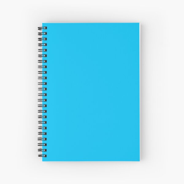 "Pure Cyan" Spiral Notebook for Sale by the-college-gal | Redbubble