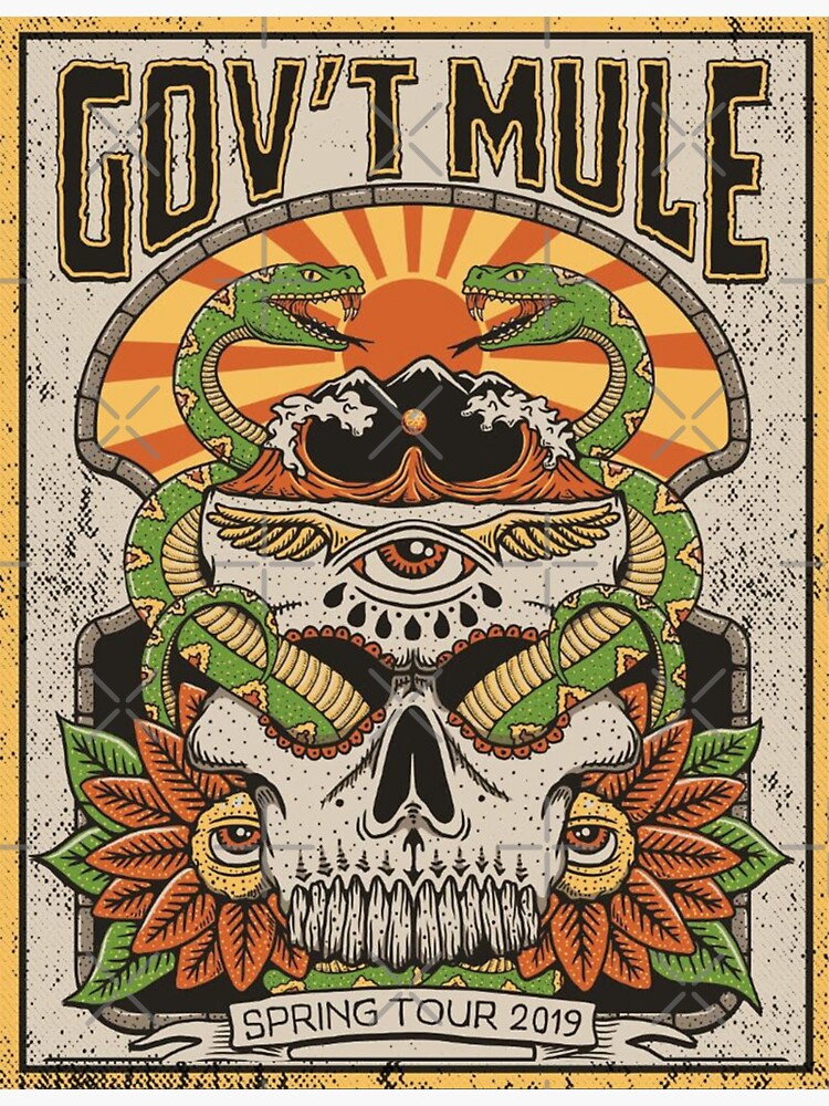 "Gov't Mule Music Band" Sticker for Sale by tinalard619 | Redbubble