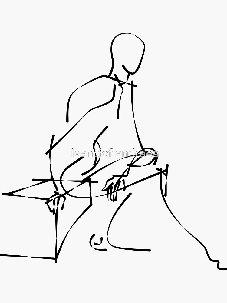 "human silhouette" Sticker by andreeaivanciof | Redbubble