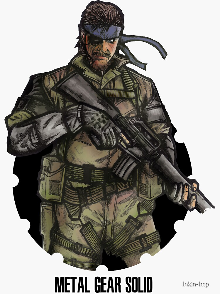 "Big Boss" Sticker for Sale by Inkin-Imp | Redbubble