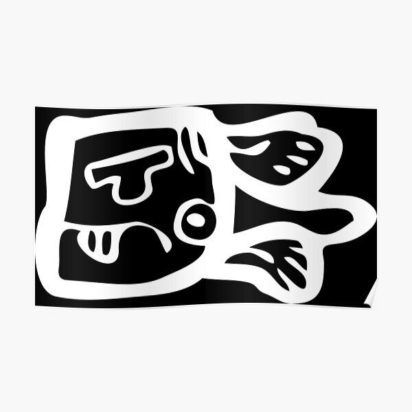 "Maya Symbols - Mayan script - Mayan glyphs" Poster by Akoa | Redbubble