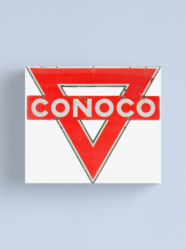 "CONOCO gasoline vintage sign rusted version" Canvas Print for Sale by ...