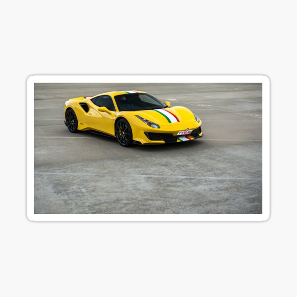 "Ferrari 488 Pista " Sticker for Sale by ricoliu | Redbubble