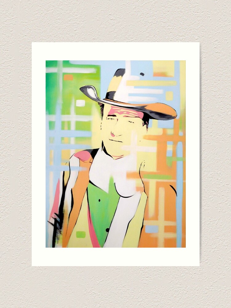 "John Wayne Modern Abstract Art Painting " Art Print by JSHcreates ...