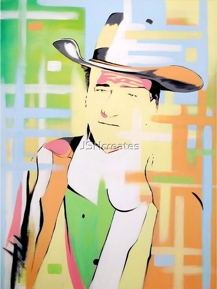"John Wayne Modern Abstract Art Painting " Art Print by JSHcreates ...