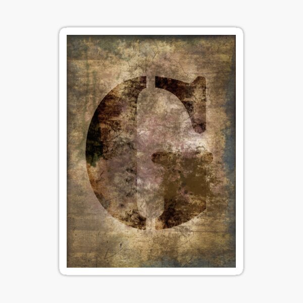 "Industrial Letter G" Sticker by Delphimages-Art | Redbubble