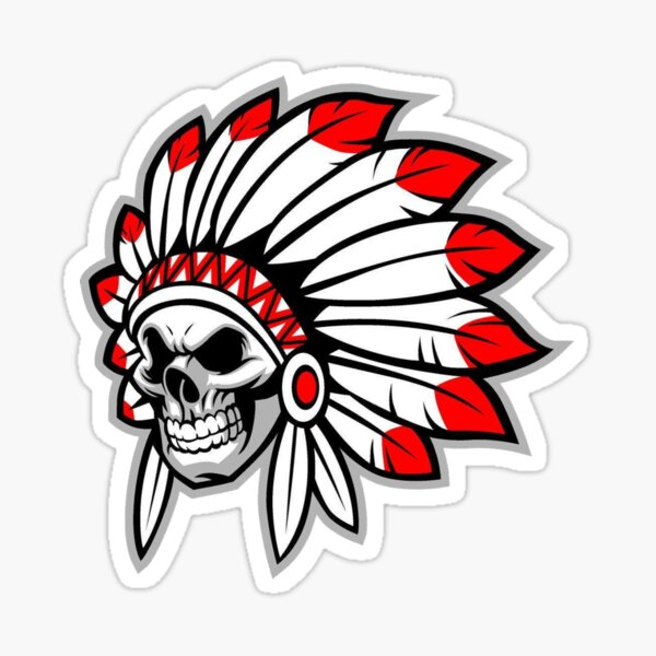 "Skeleton Chief" Sticker for Sale by aberg86 | Redbubble