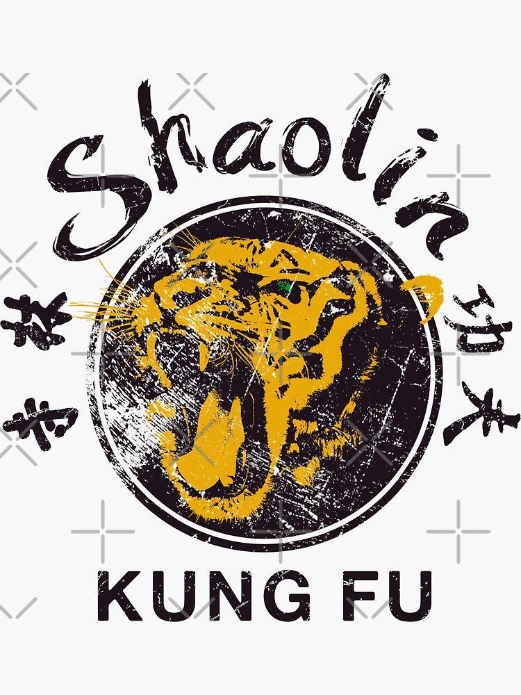 "Shaolin Temple Kung Fu Tiger" Sticker for Sale by IronEcho | Redbubble