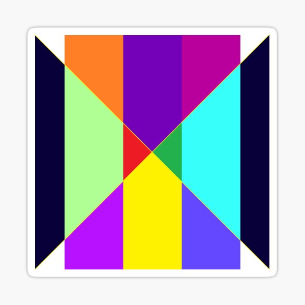 "Lotz o' Color, period, full stop" Sticker for Sale by DanBaran | Redbubble