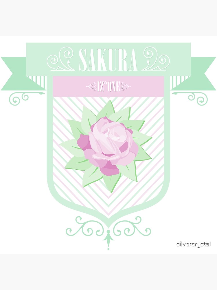 "IZ*ONE Sakura Crest" Poster by silvercrystal | Redbubble