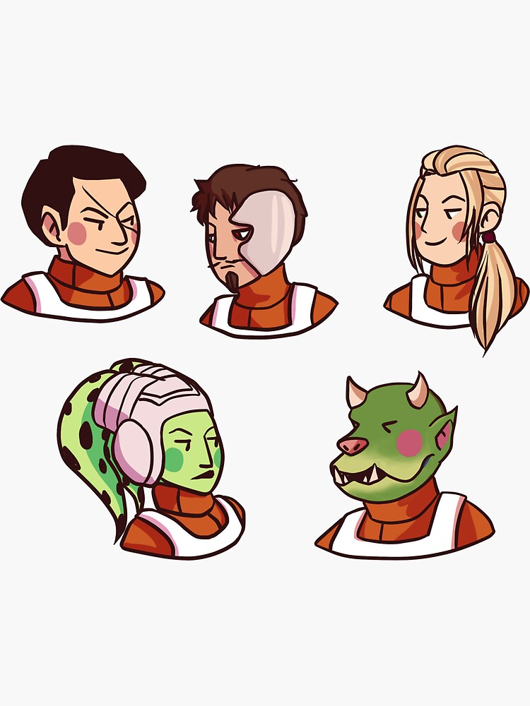 "Wraith Squadron" Sticker for Sale by Night-Valien | Redbubble