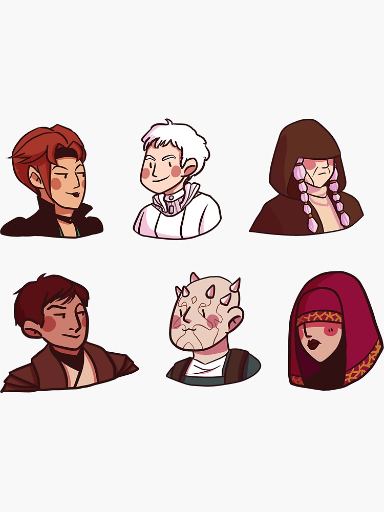 "KotOR II" Sticker for Sale by Night-Valien | Redbubble