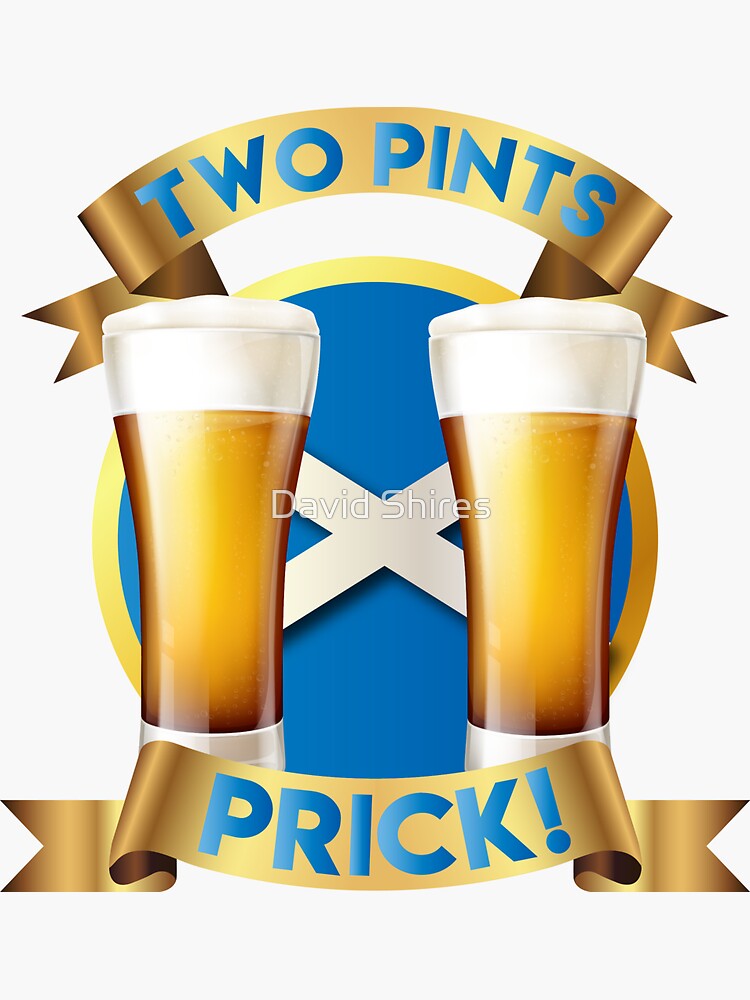 "TWO PINTS -STILL GAME" Sticker for Sale by Daratgh | Redbubble