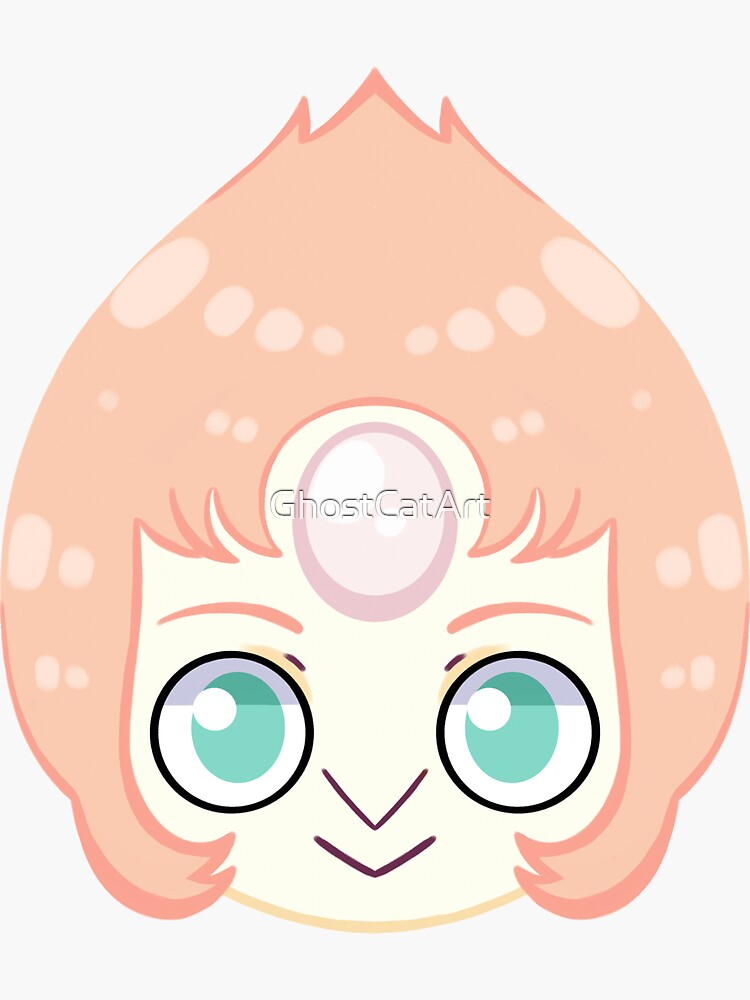 "Chibi Pearl Head" Sticker for Sale by GhostCatArt | Redbubble