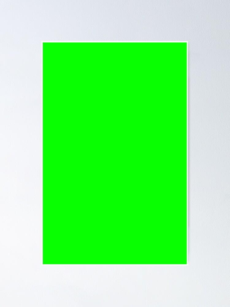 "PLAIN SOLID UFO GREEN COLOR / CORRECT HEX COLOUR" Poster for Sale by ...