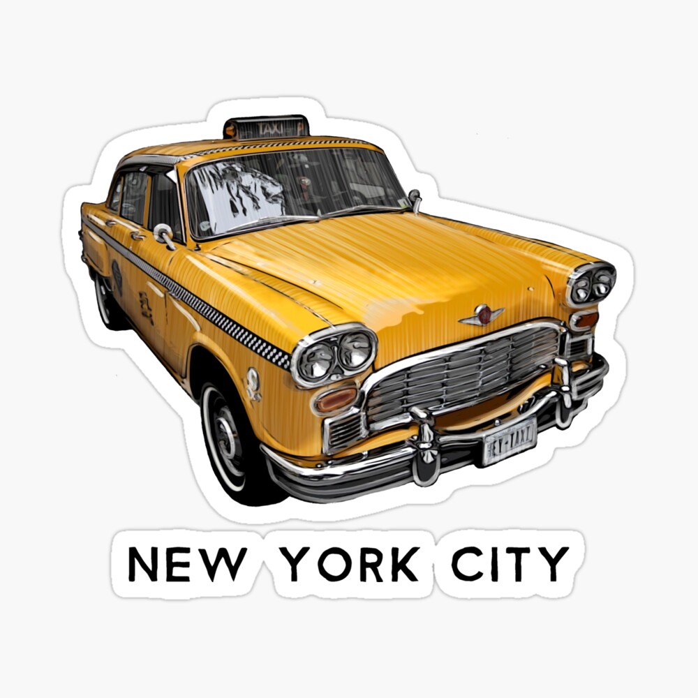 New York Taxi Cab Drawing