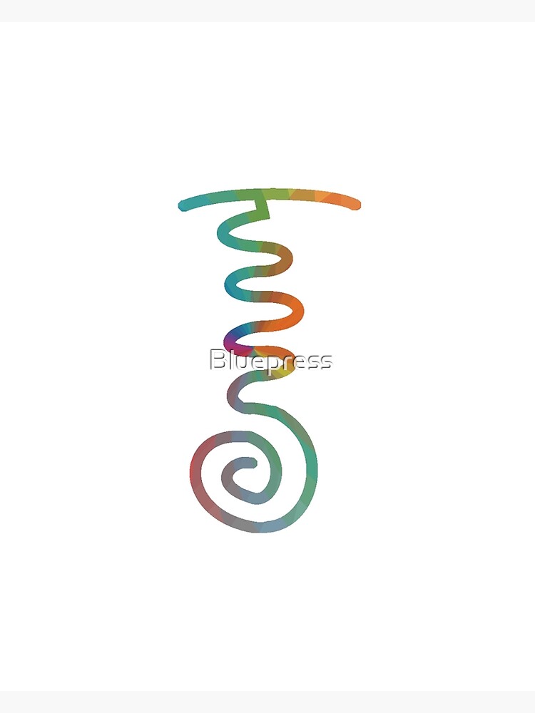 Poster « Reiki, guérisseur, serpent de feu, symbole tibétain », par ...