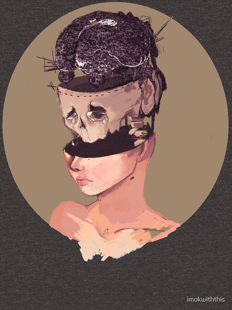 "Ugly Spiral Brain Skull" T-shirt for Sale by imokwiththis | Redbubble ...