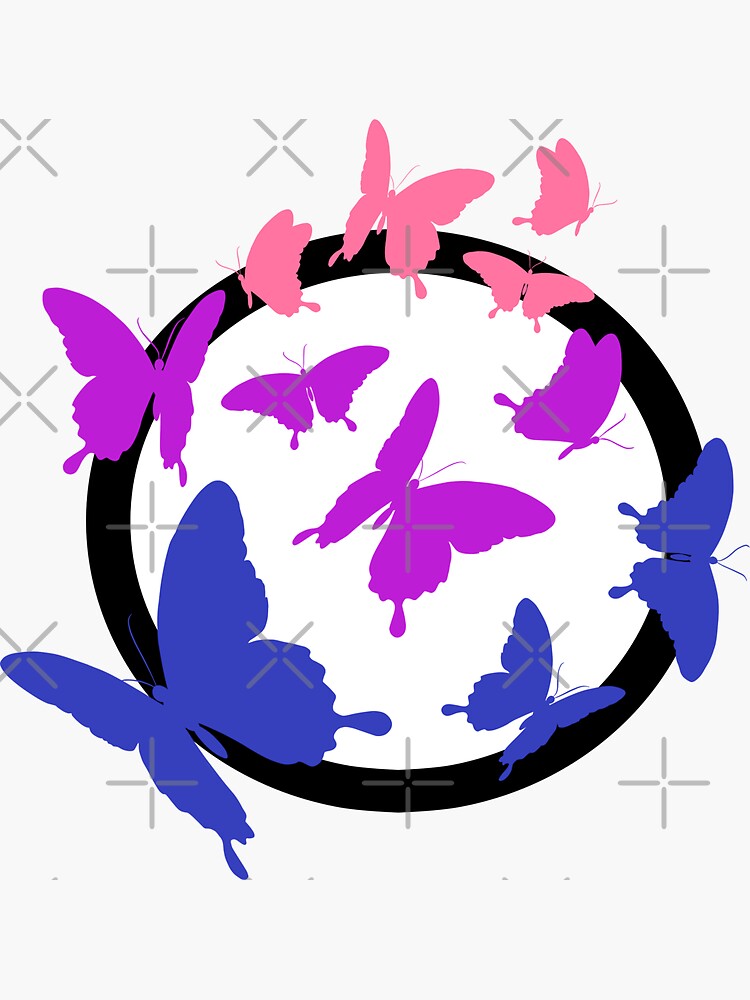 "Genderfluid Pride Butterfly" Sticker for Sale by KillianItArt | Redbubble