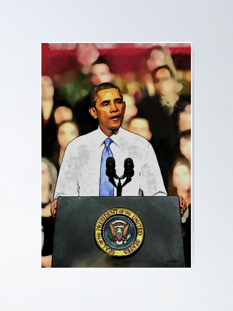 "Barack Obama" Poster by ksaarto | Redbubble