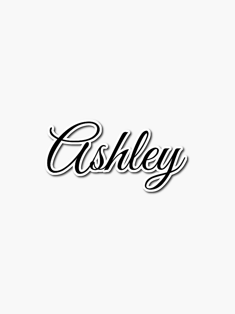 "Ashley Sticker Name Text" Sticker by TrendBubble | Redbubble