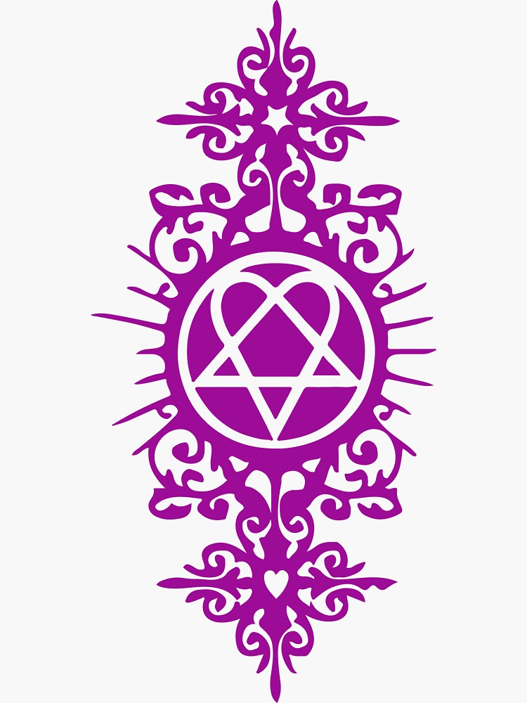 "Margera Heartagram" Sticker by KaySaotome | Redbubble