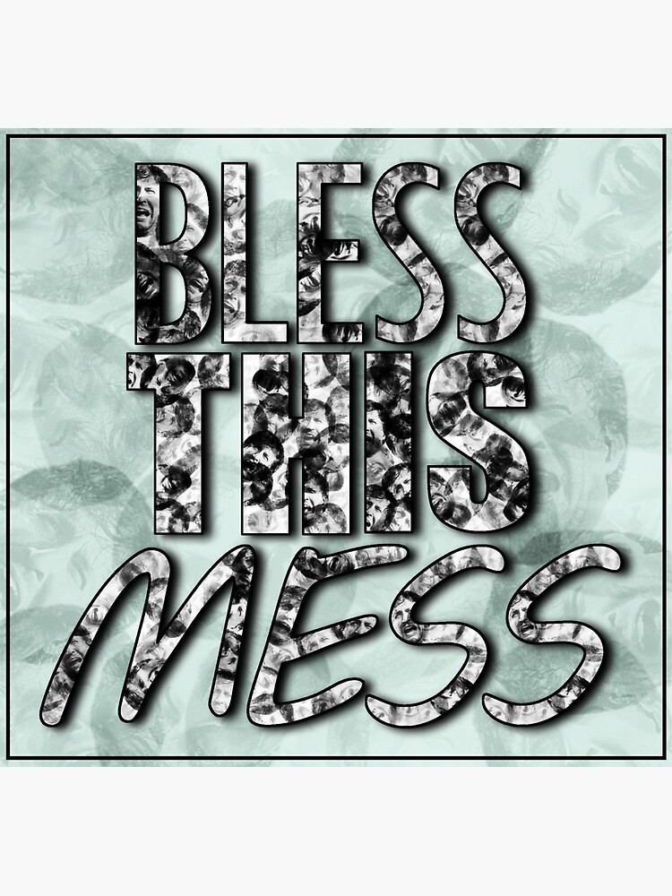 "BLESS THIS (JON) MESS" Sticker for Sale by CheesePidgeon | Redbubble