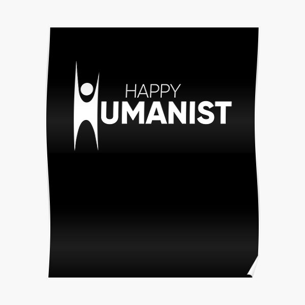 "Happy Humanist Symbol Design" Poster for Sale by gorillamerch | Redbubble