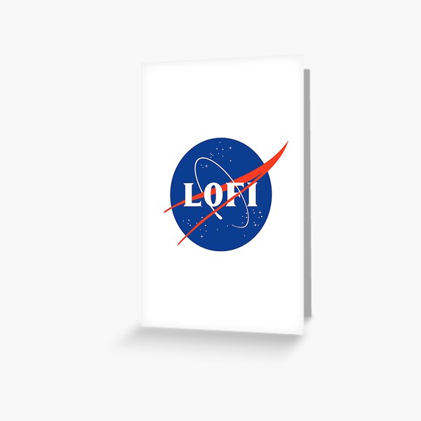 "Lofi NASA Logo" Greeting Card by Leksal | Redbubble