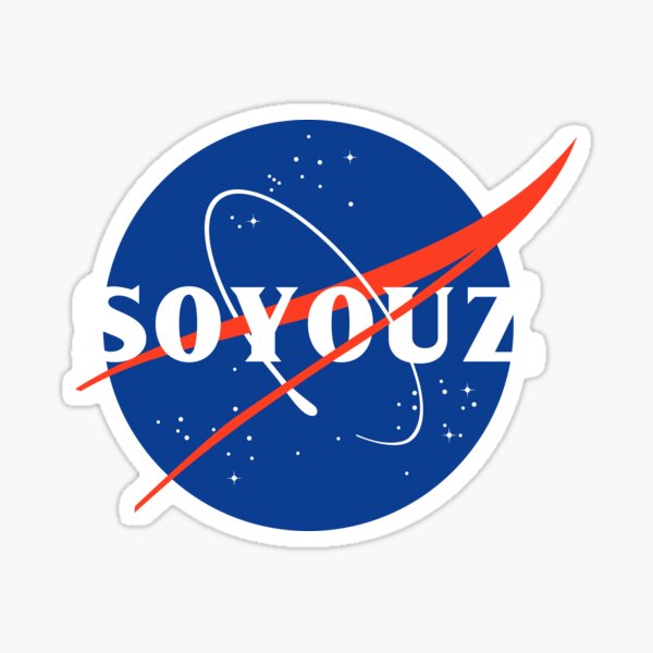 Pegatina «Soyouz NASA Logo» de Leksal | Redbubble