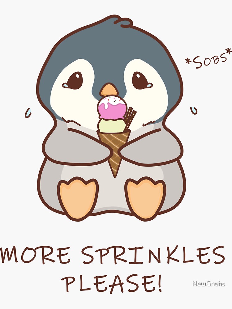 "More Sprinkles Please!" Sticker by NewGnehs | Redbubble