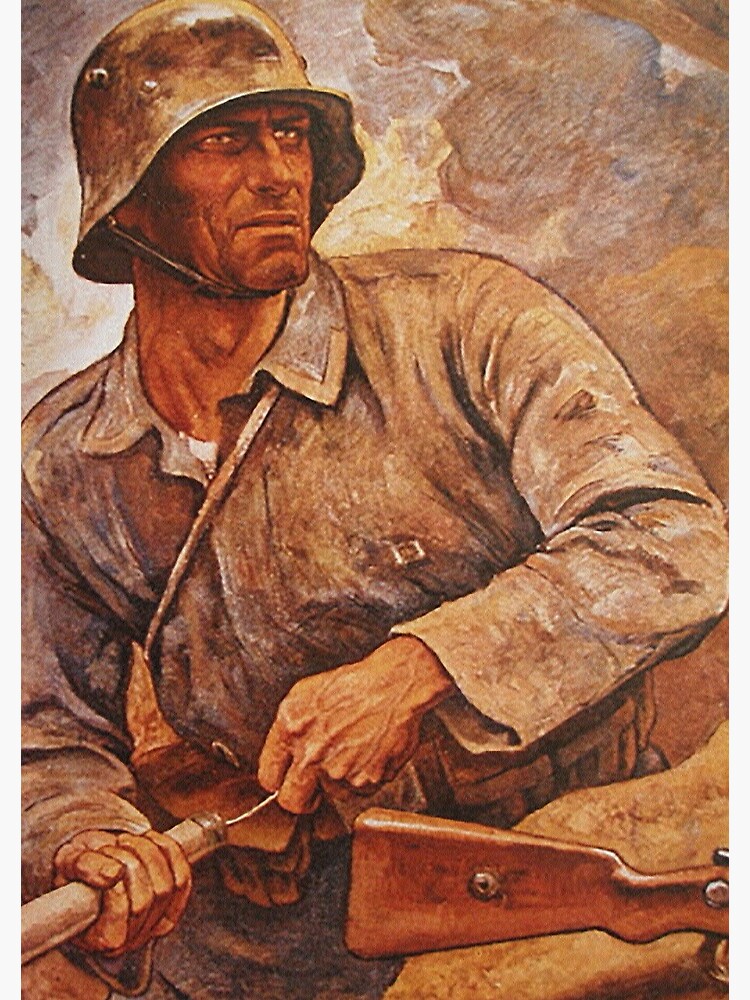 Cahier à spirale « Soldat allemand de la première guerre mondiale avec grenade », par edsimoneit ...