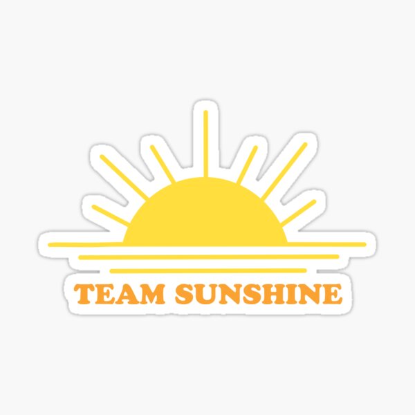 "TEAM SUNSHINE RETRO" Sticker for Sale by platto | Redbubble