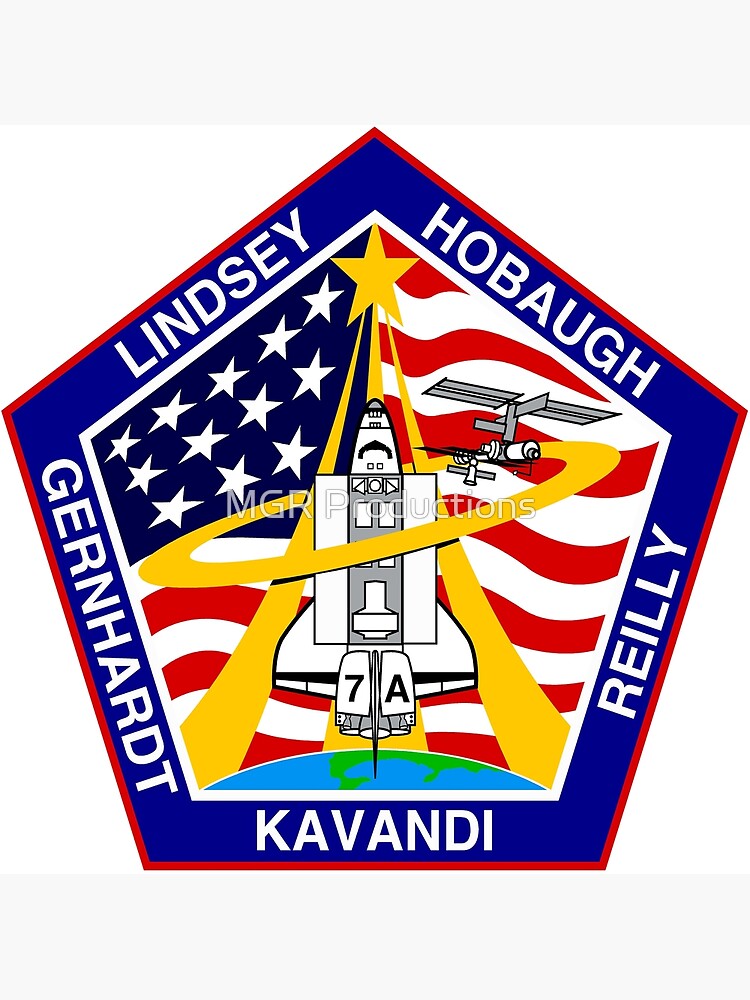 "STS-104 Space Shuttle Atlantis Mission Logo" Metal Print by ...