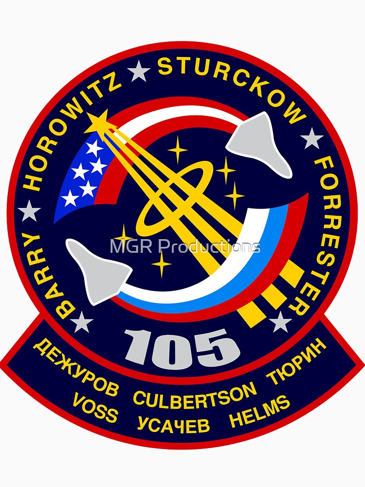 "STS-105 Space Shuttle Discovery Mission Patch" T-shirt by Quatrosales | Redbubble