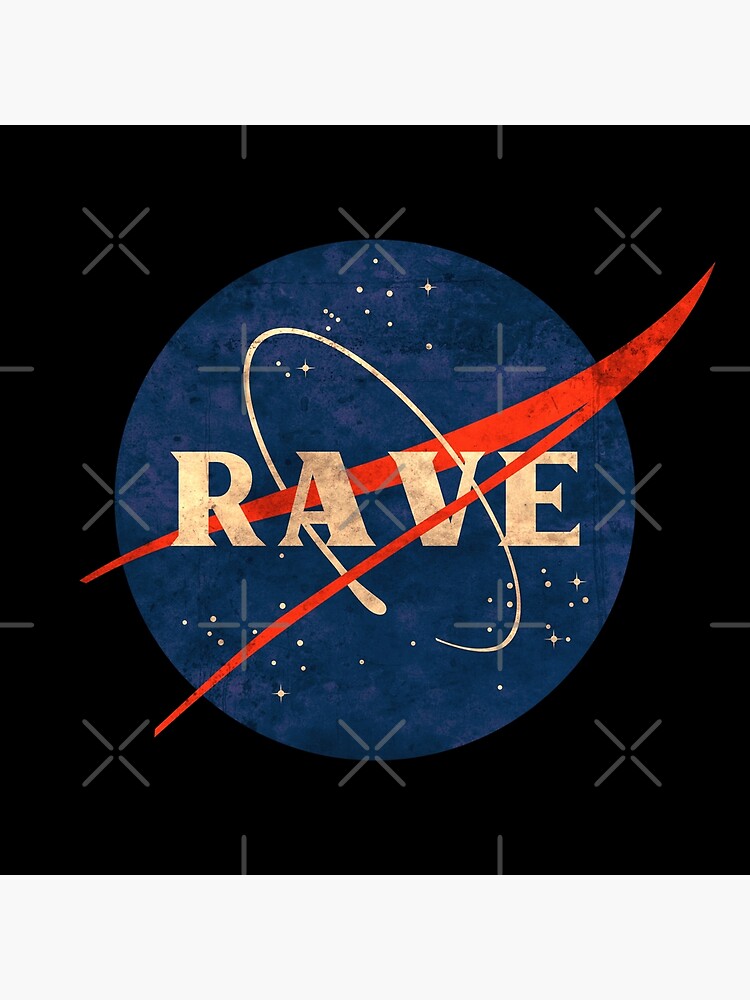 " Rave NASA Logo" Poster by Leksal | Redbubble