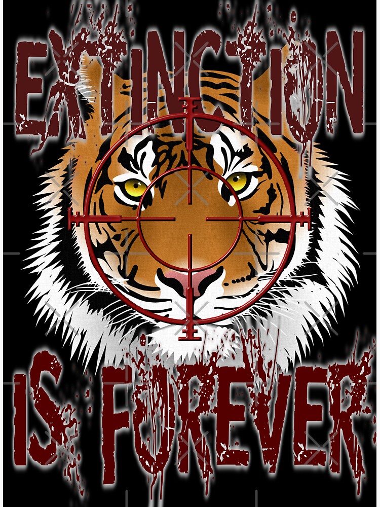 "EXTINCTION IS FOREVER" Sticker for Sale by Paparaw | Redbubble