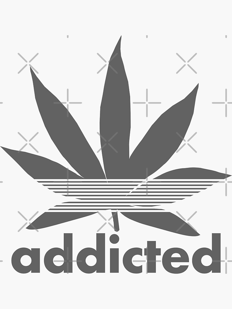 "Addicted " Sticker for Sale by zibik-design | Redbubble