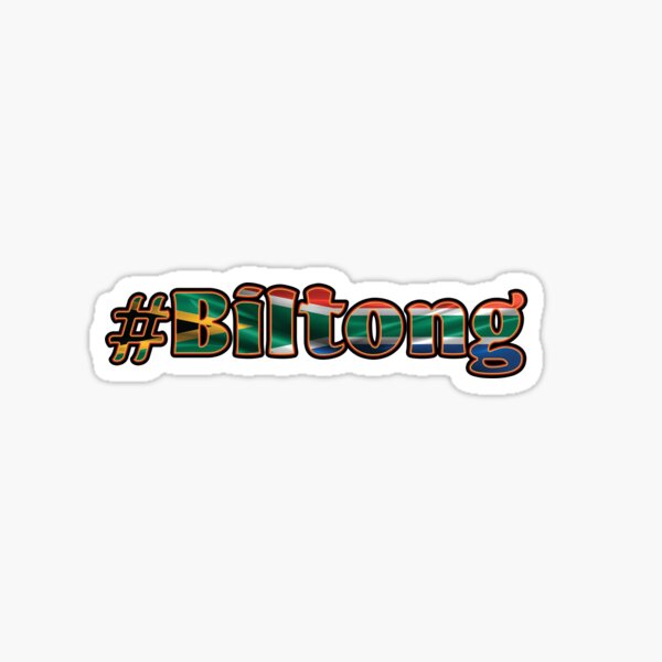 "Biltong " Sticker for Sale by fullyfuelled | Redbubble