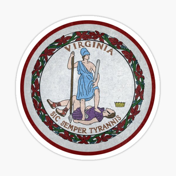 "Virginia State Flag" Sticker for Sale by HawkstoneDesign | Redbubble