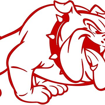 "Throwback Wilson Football Helmet Logo (White Bulldog)" Poster for Sale ...