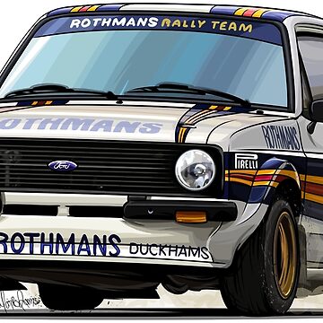 "Ford Escort Mk2 Rothmans Rally Team" Essential T-Shirt for Sale by ...
