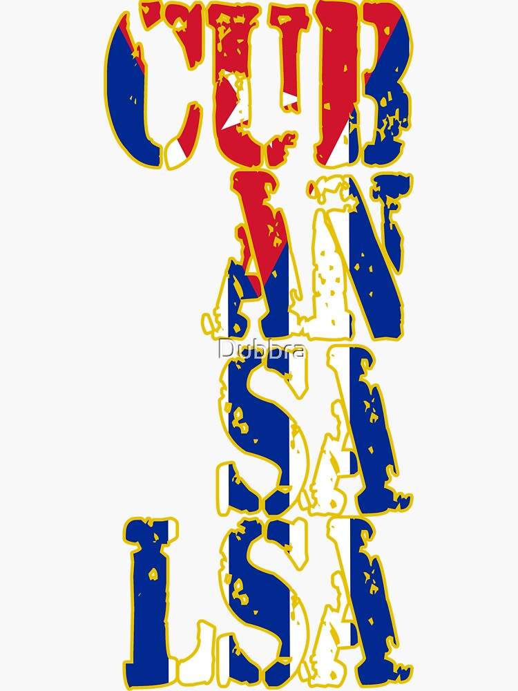 "Cuban Salsa Dance - Cuba Flag - Salsa Dancer Gift" Sticker by Dubbra ...