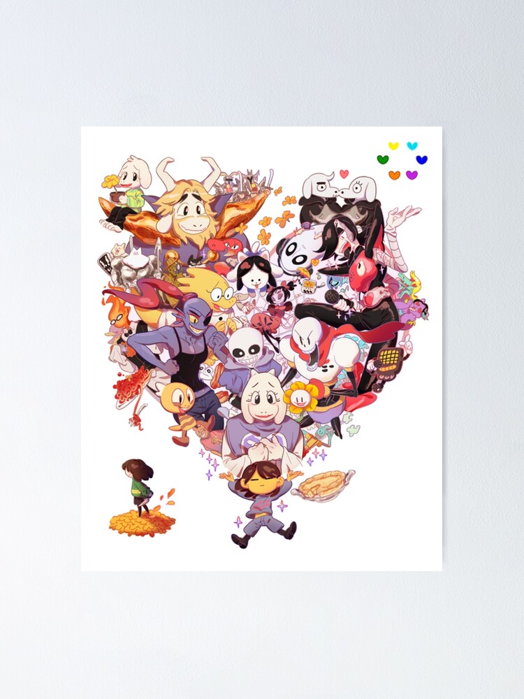 "Undertale group" Poster by luciaantoff | Redbubble