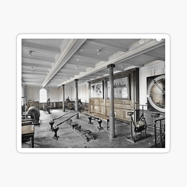 First Class Gym Titanic Sticker For Sale By Dianegaddis Redbubble
